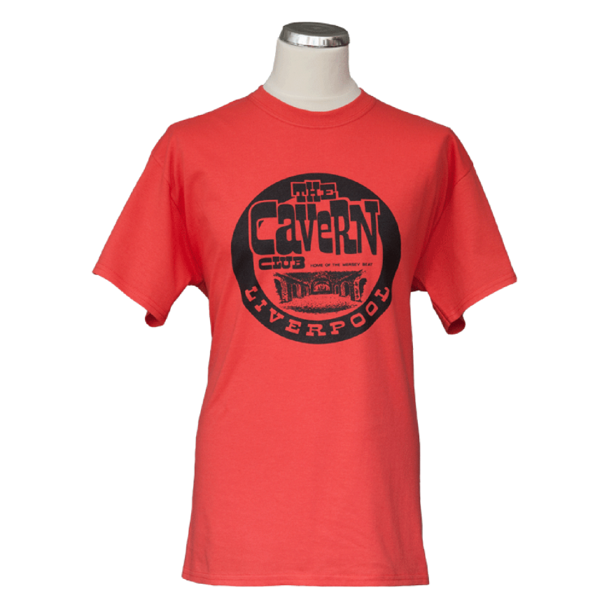 Men's Cavern Club Red Vintage logo T-Shirt - Cavern Club