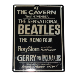 The Beatles at the Cavern Club poster tin sign - Cavern Club