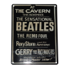 The Beatles at the Cavern Club poster tin sign - Cavern Club