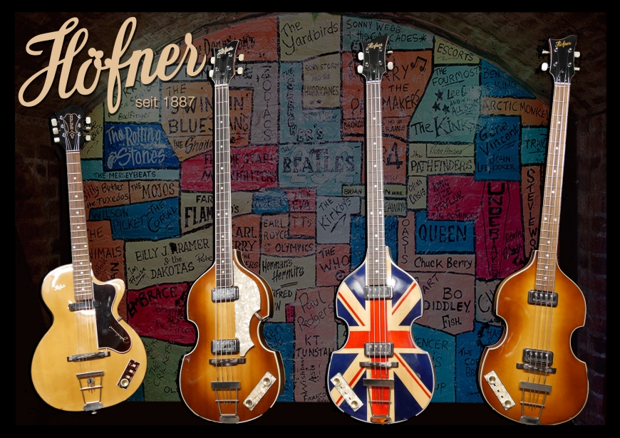 Cavern Club /Hofner guitars fridge magnet - Cavern Club